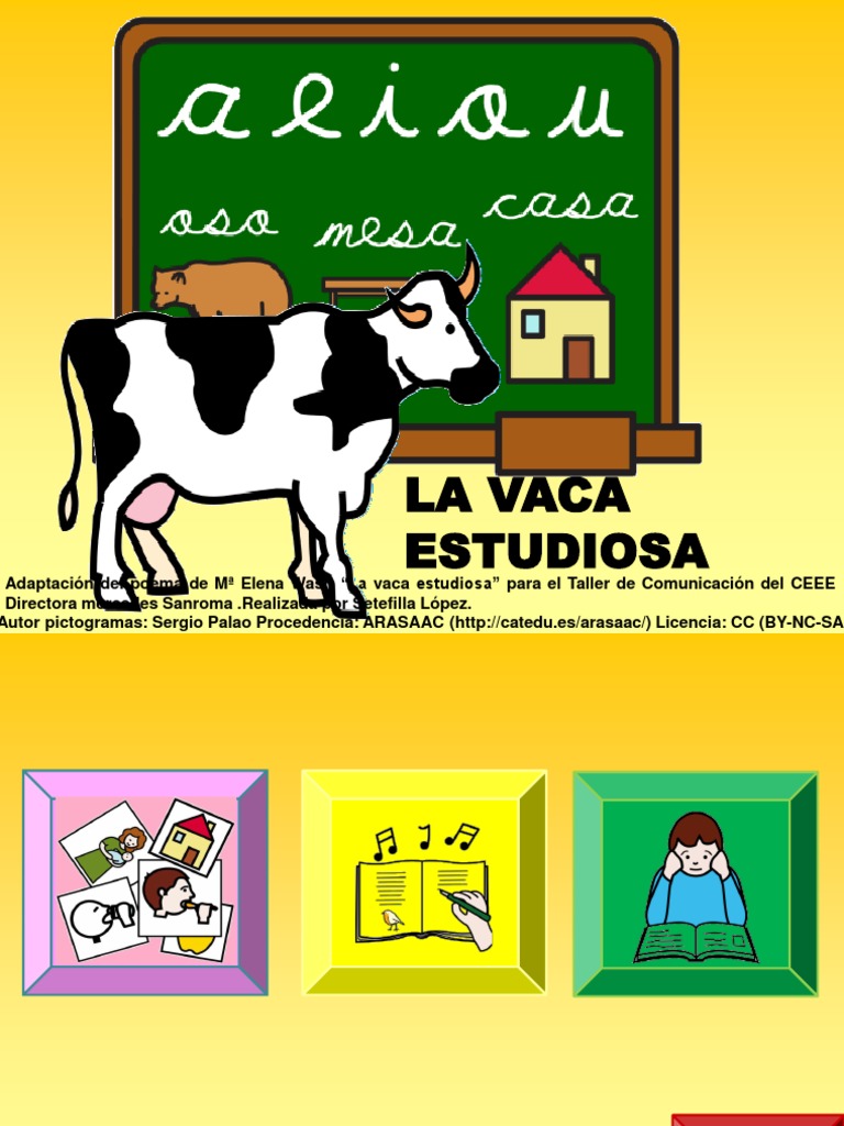 La Vaca Estudiosa | PDF | Poesía