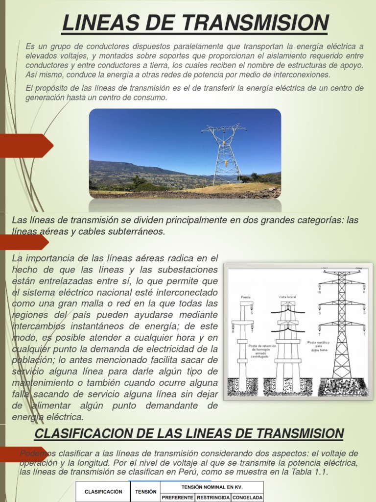 Lineas de Transmision | PDF | Transmisión de energía eléctrica | Línea de transmisión