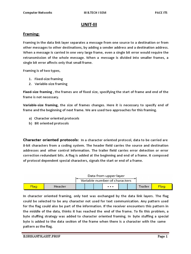 CN Unit III | PDF | Error Detection And Correction | Transmission Control Protocol