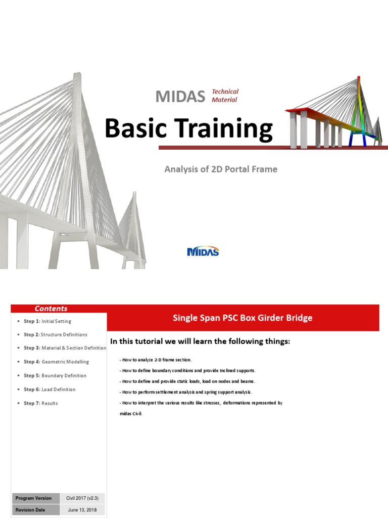 2D Portal Frame | PDF | Software | Computing