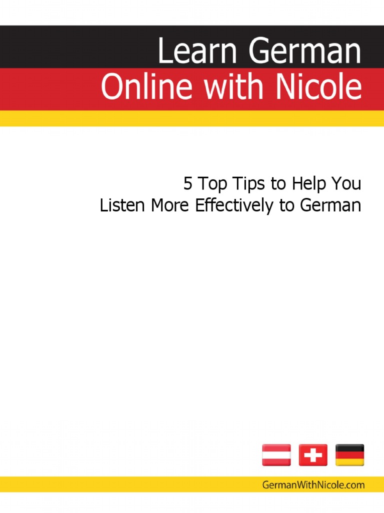 5 Top Tips To Learn German | PDF | German Language | Vocabulary
