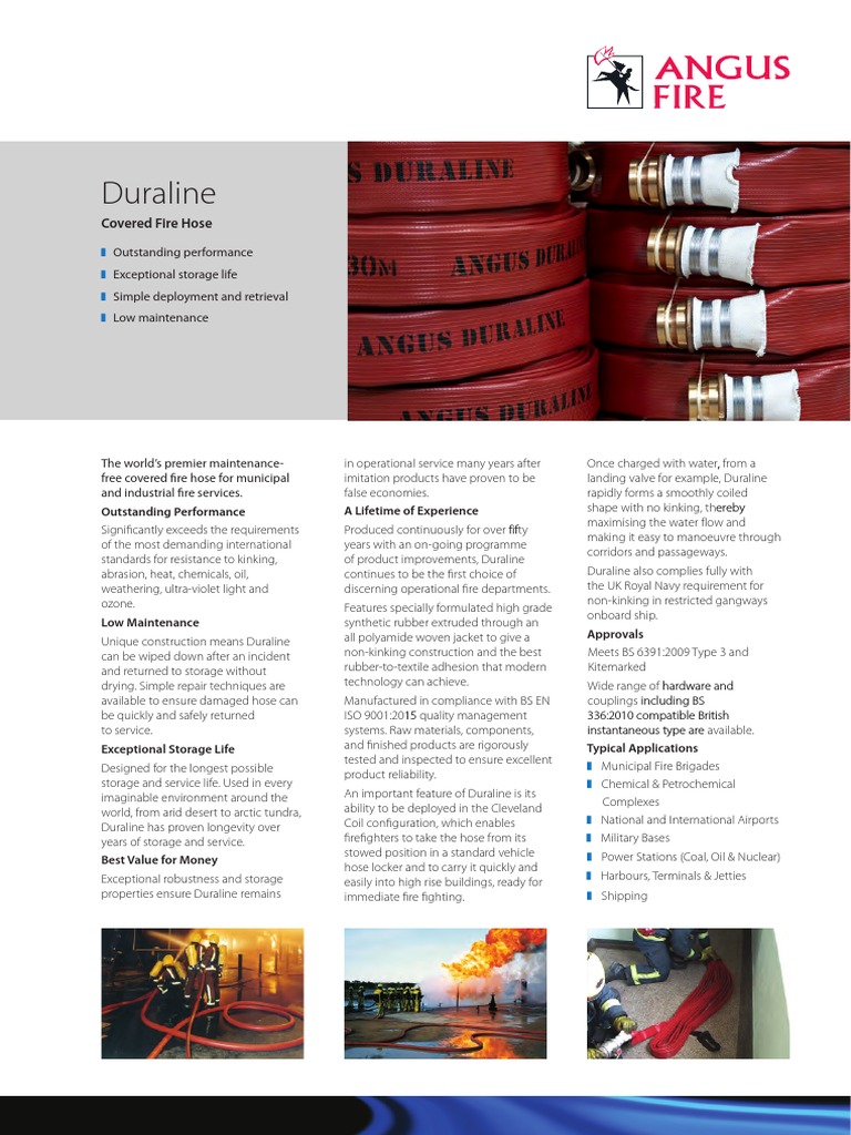5285-Duraline Angus Fire Hose | PDF | Firefighter | Nature