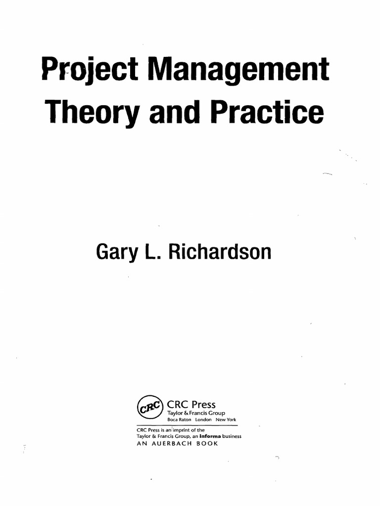 PM Theory and Practice - Gary Richardson | PDF | Project Management ...
