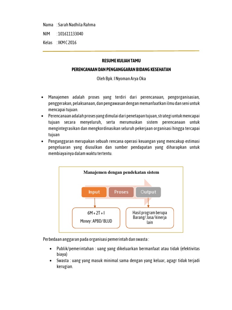 Sarah Nadhila - 101611133040-Resume Kultam PDF | PDF