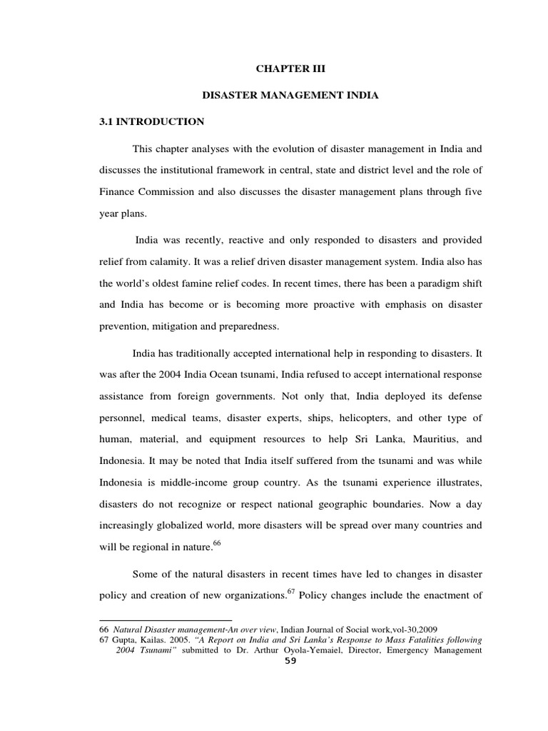 11 Chapter 3 | PDF | Emergency Management | Government Of India