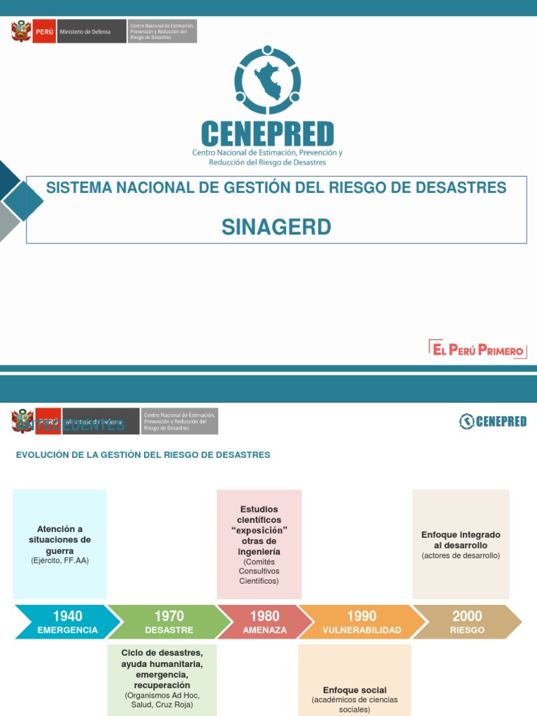 SINAGERD | PDF | Reducción de Desastres | Planificación