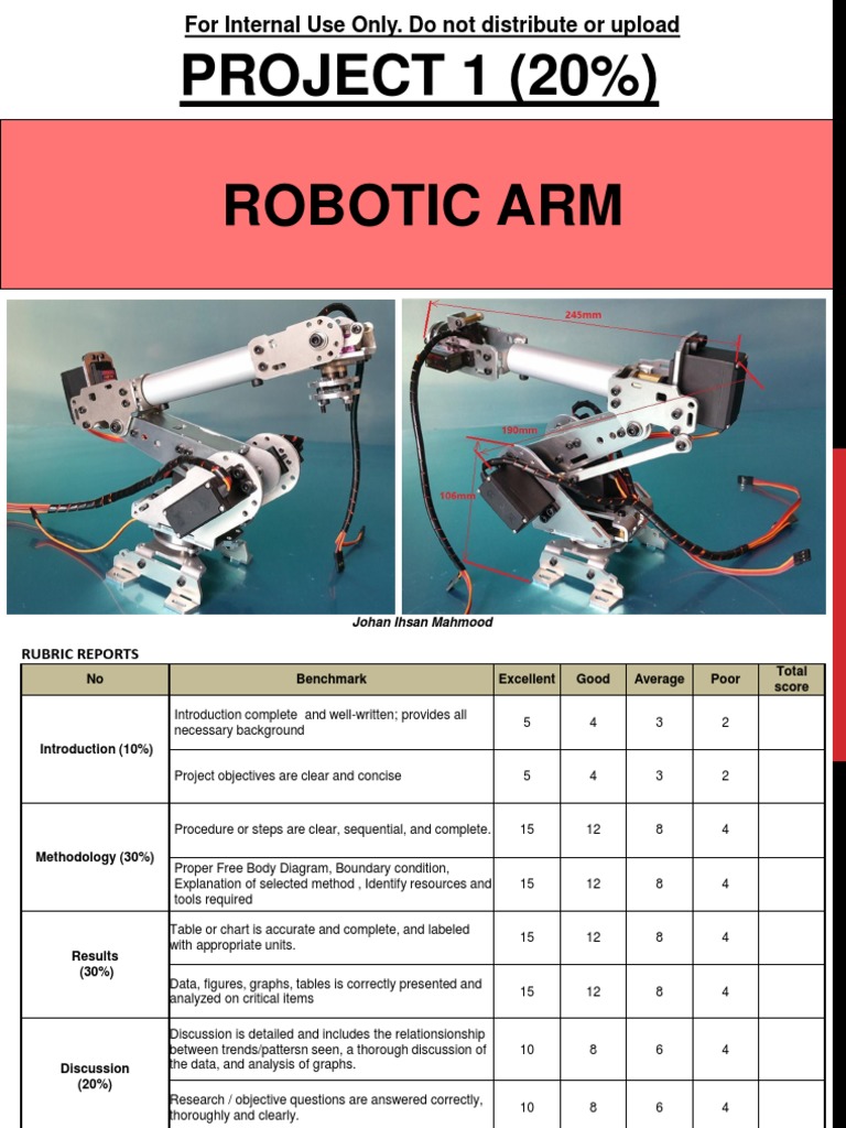 Robotic Arm Project Overview and Guide | PDF | Robot | Robotics