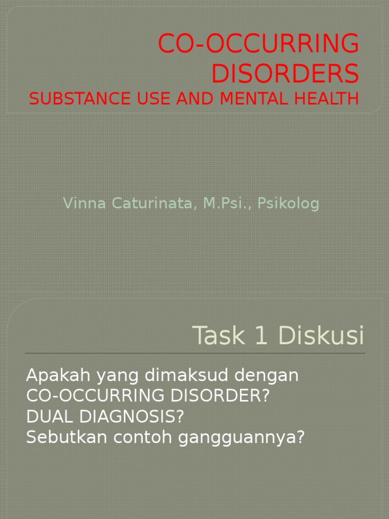 Co-Occurring Disorders Overview | PDF | Dual Diagnosis | Mental Disorder