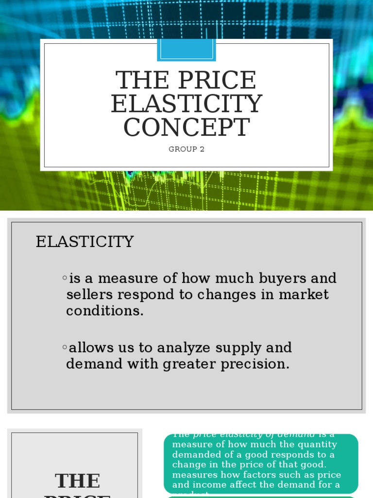 The Price Elasticity Concept Report Final 2 | PDF | Price Elasticity Of ...