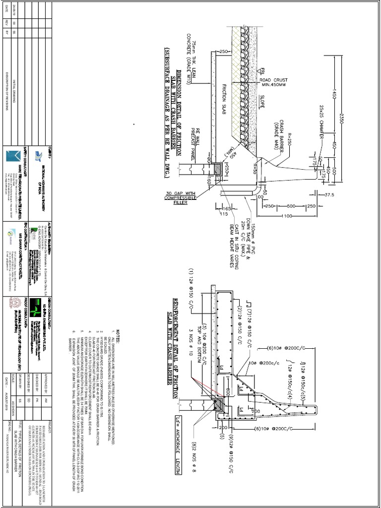 Crash Barrier With Friction Slab | PDF | Building Materials | Economic ...