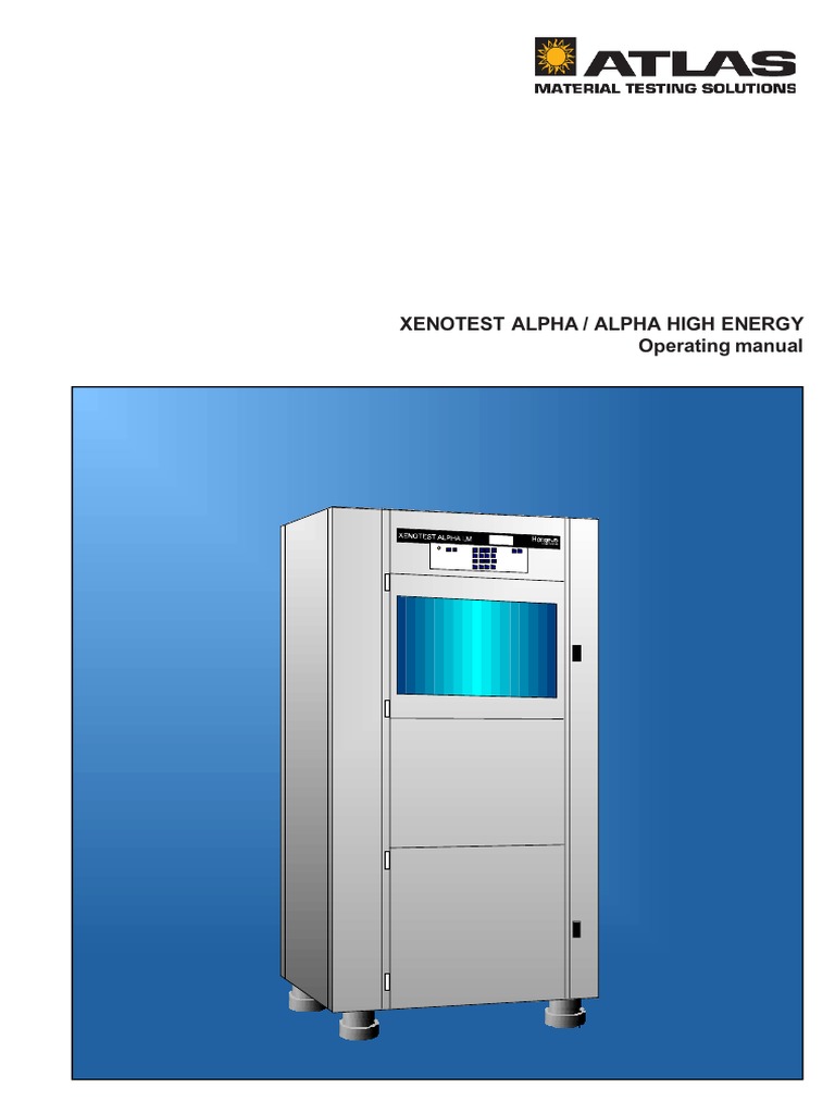 Atlas Xenotest Overview | PDF | Ventilation (Architecture) | Sensor