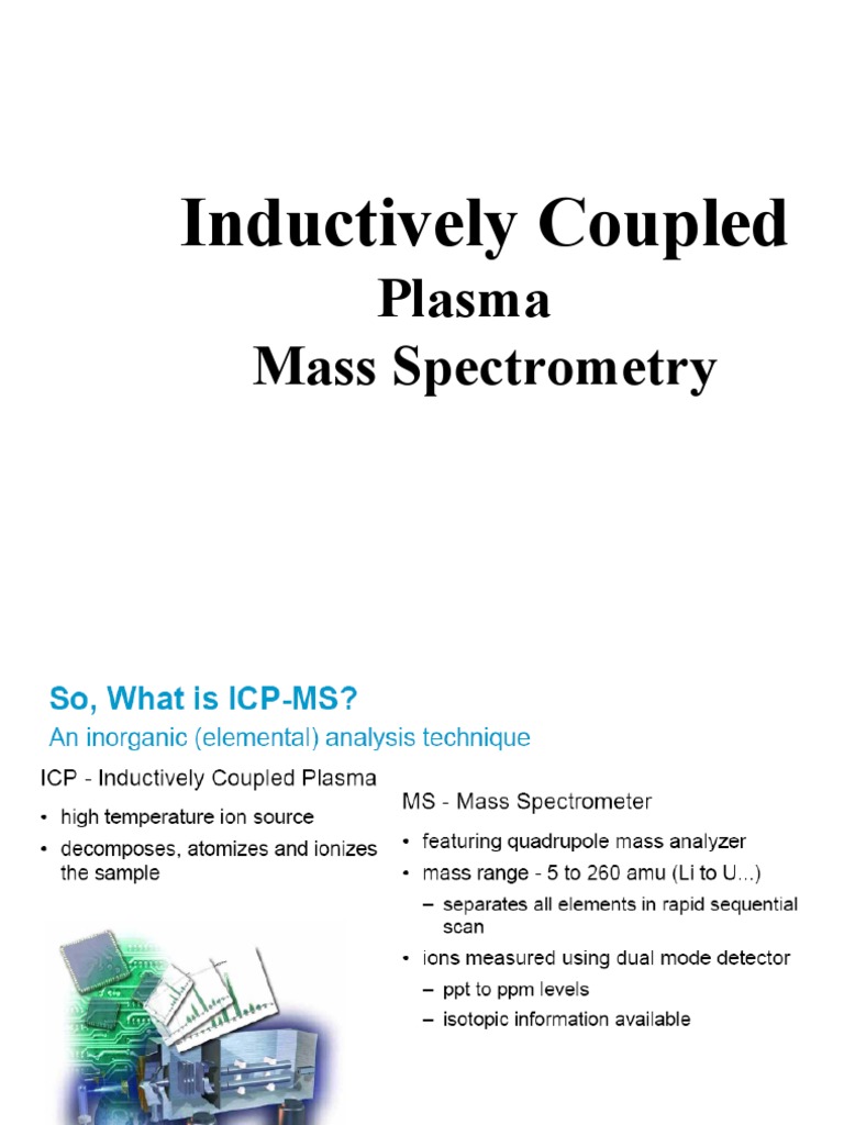 A Concise Introduction to Inductively Coupled Plasma Mass Spectrometry ...