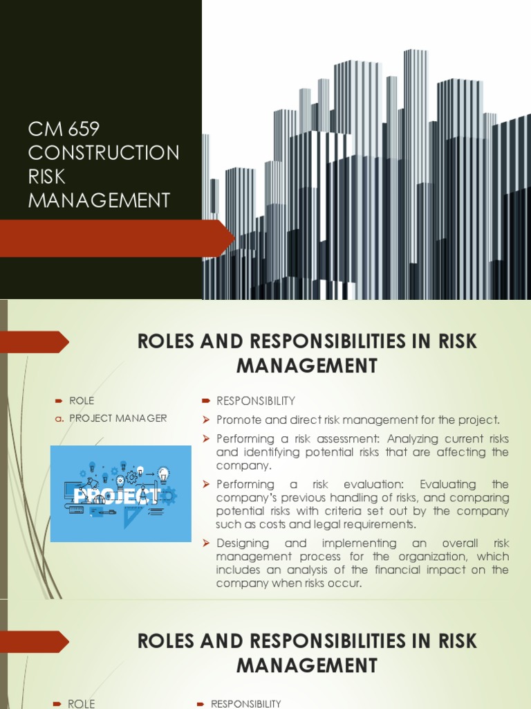 Construction Risk Management | PDF | Risk Management | Project Manager