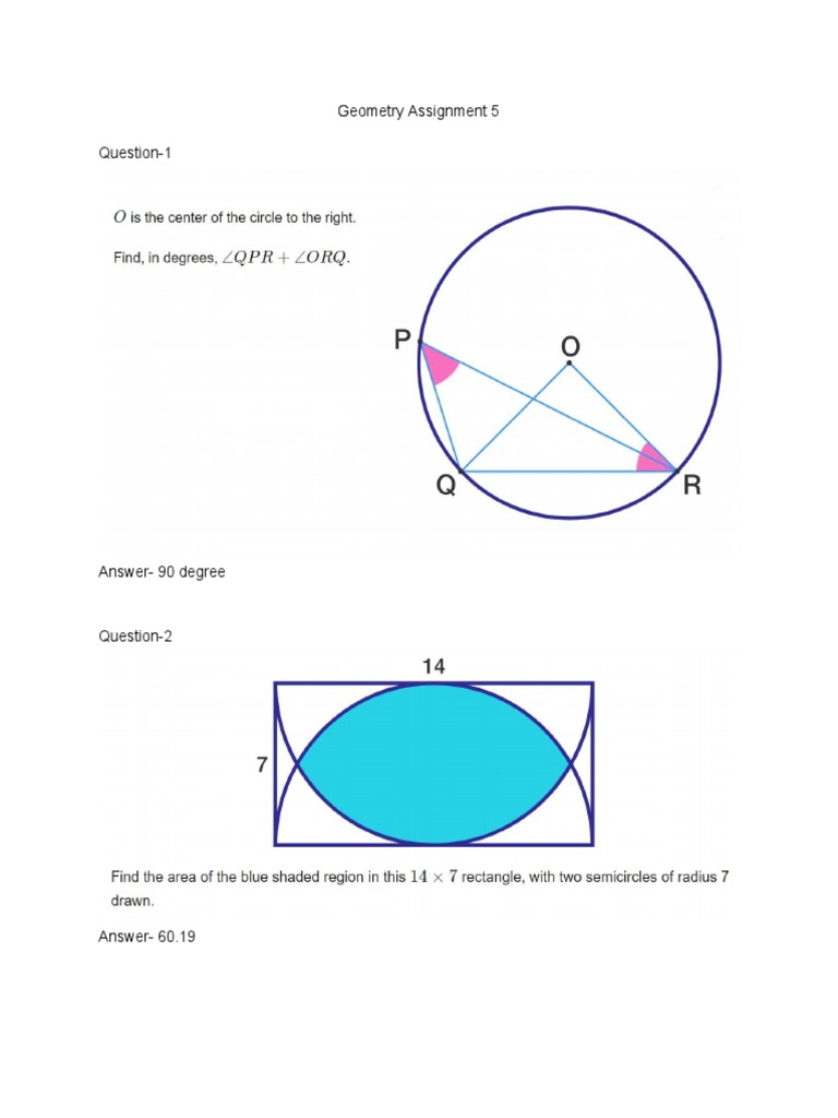 Geometry Assignment 5 Question-1 | PDF