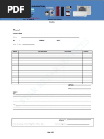Vehicle Service Job Card Template | PDF