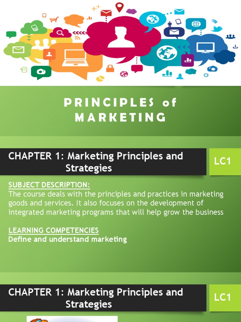 Deepening Principles of Marketing | PDF | Marketing | Sales