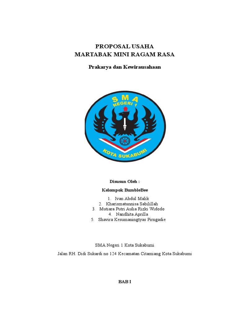 Proposal Usaha Martabak Mini Kreatif | PDF | Bisnis | Kesehatan Holistik
