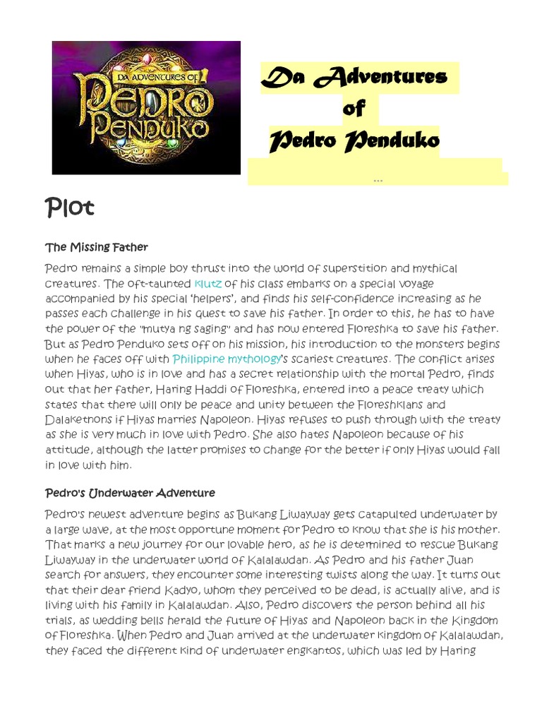 Pedro Penduko's Mythical Adventures | PDF | Napoleon | Legendary Creatures