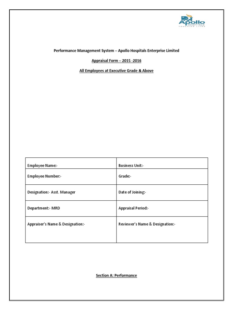 Performance Review: Assessing an Assistant Manager's Contributions at ...