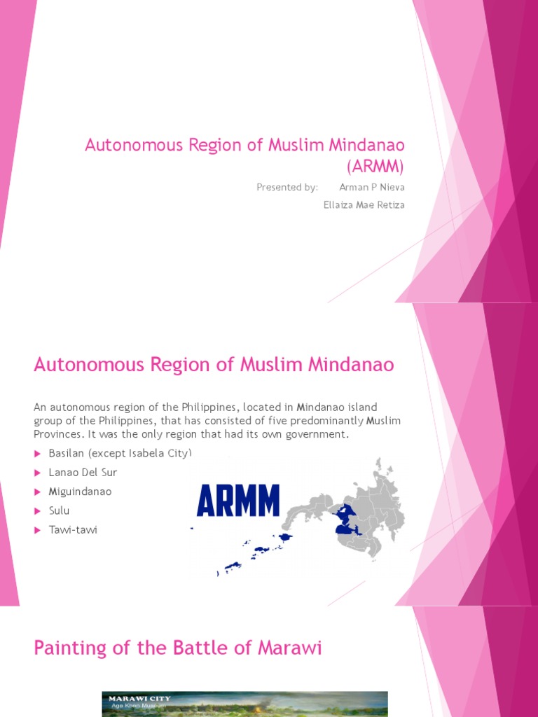 Autonomous Region of Muslim Mindanao ARMM | PDF | Philippines