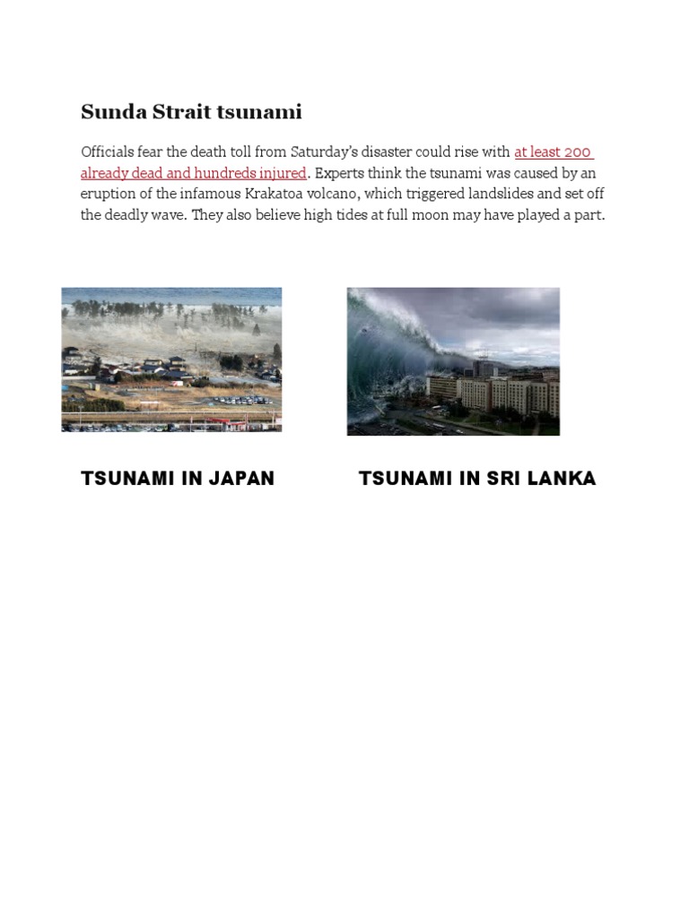 Sunda Strait Tsunami