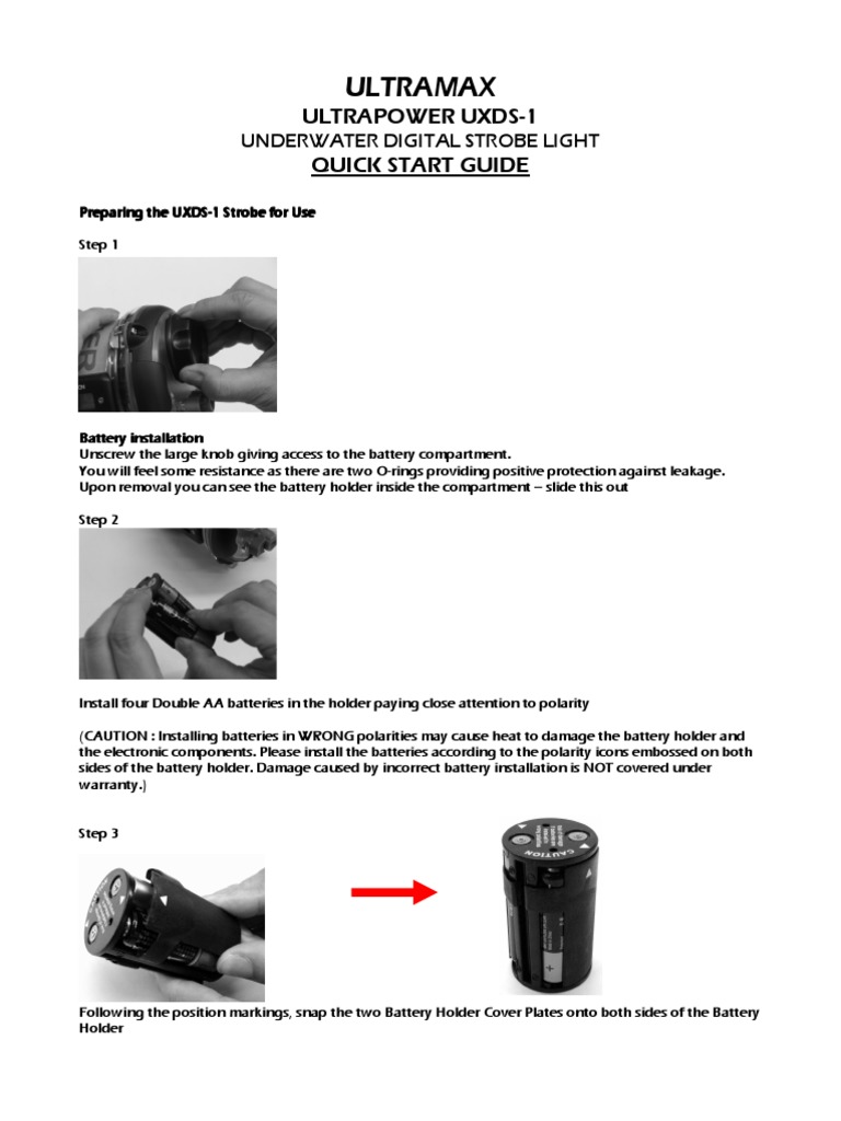 Ultra Max Instructions | PDF | Flash (Photography) | Camera