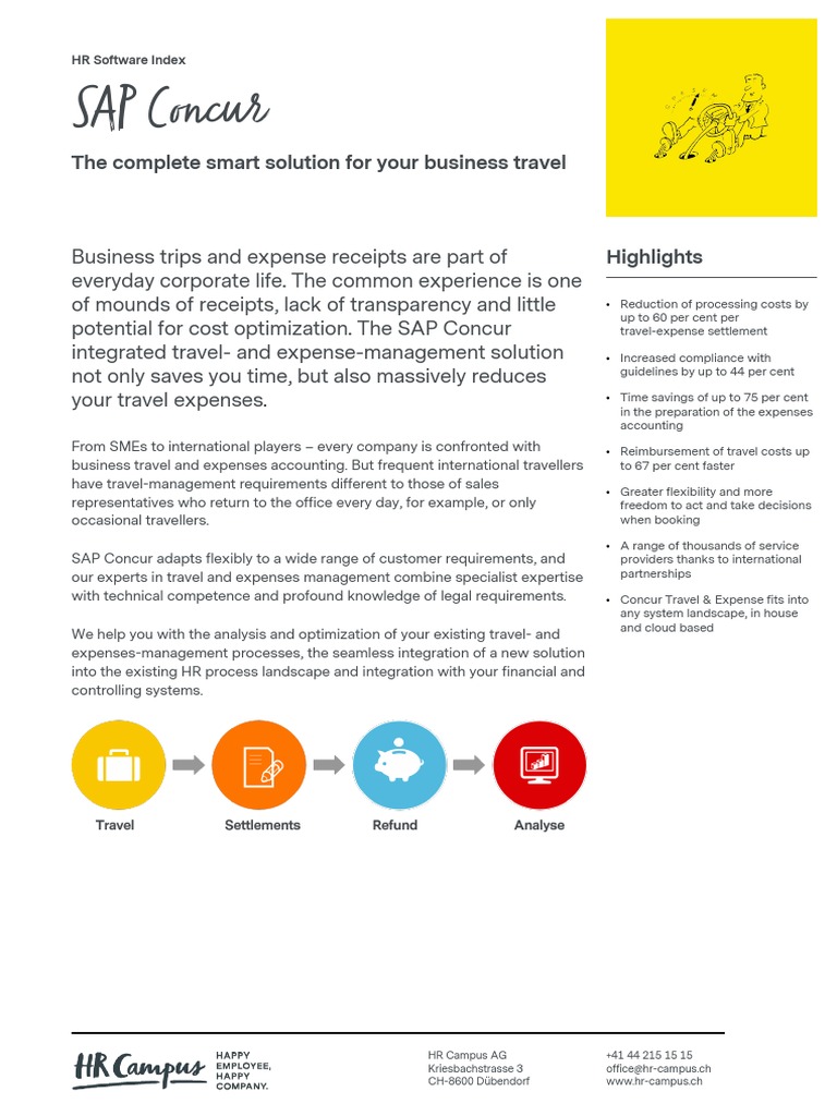 SAP Concur: The Complete Smart Solution For Your Business Travel | PDF ...