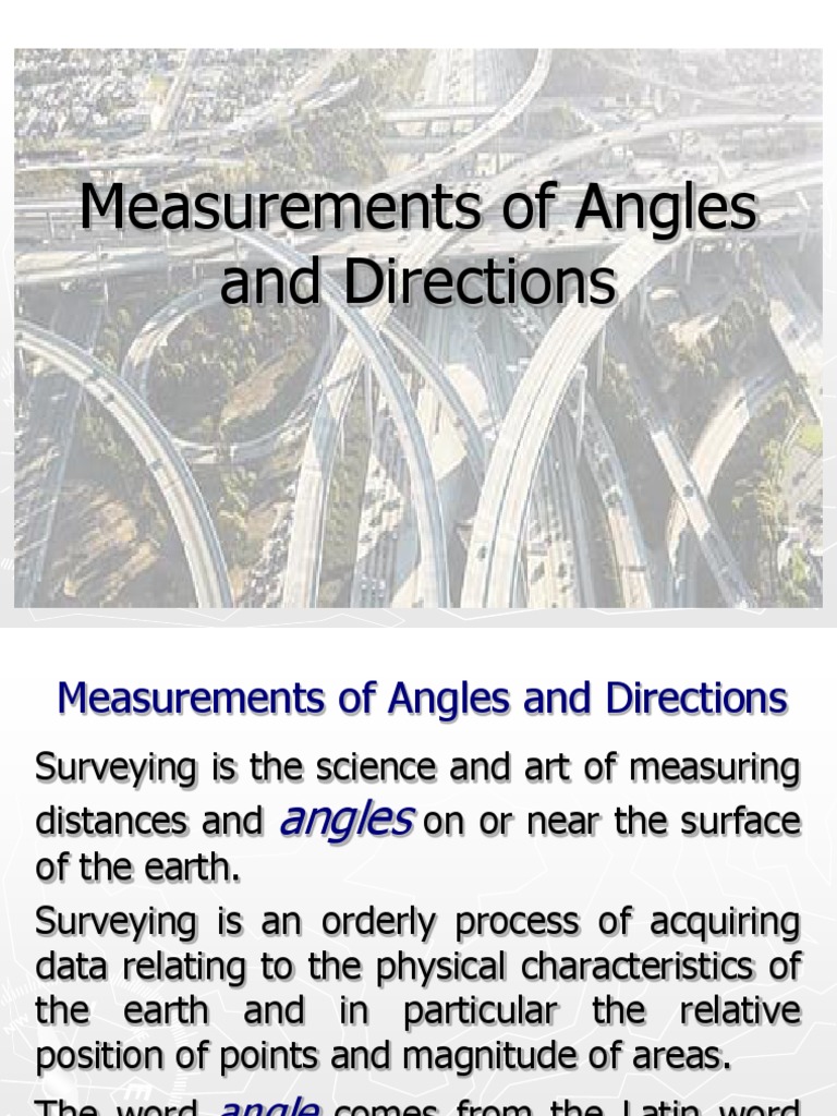 Measurements of Angles and Directions | PDF | Geophysics | Cartography