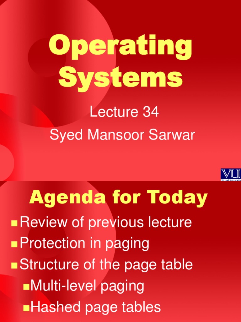 Operating Systems: Syed Mansoor Sarwar | PDF | Computer Programming | Computer Engineering