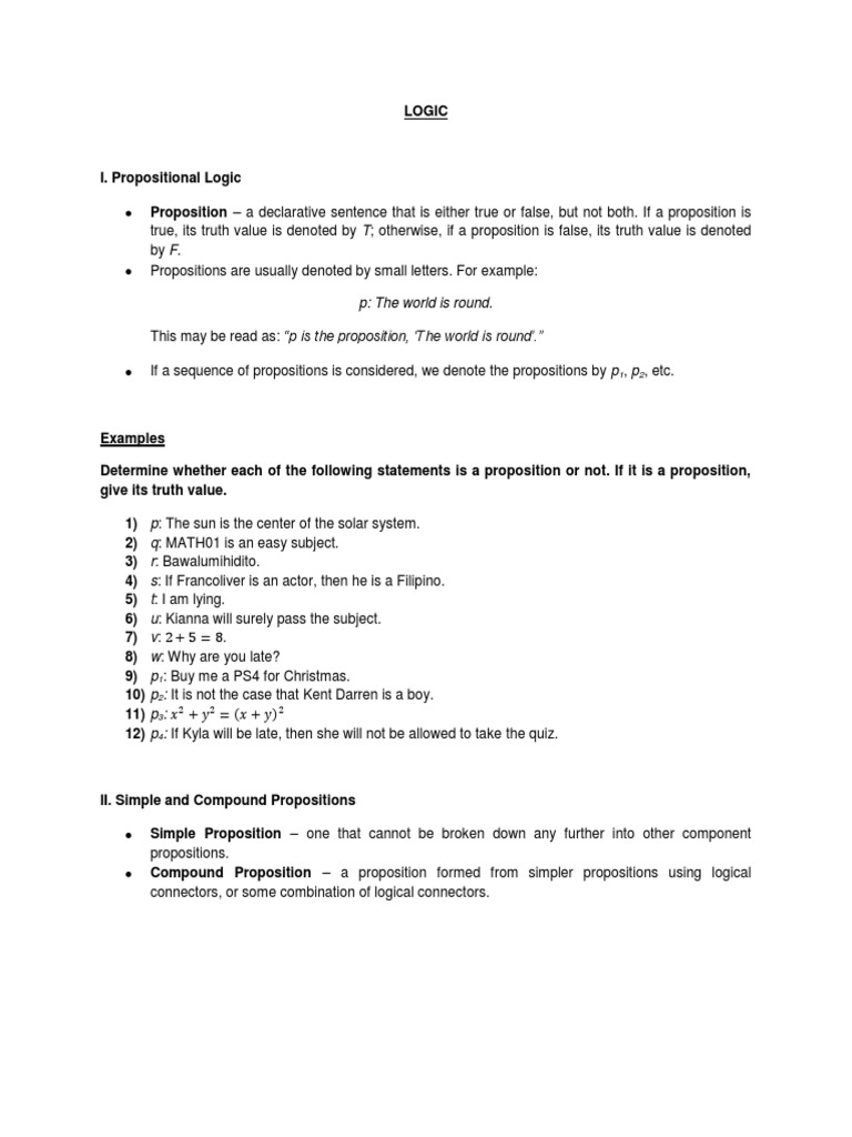 Logic Handouts | PDF | Argument | Metalogic