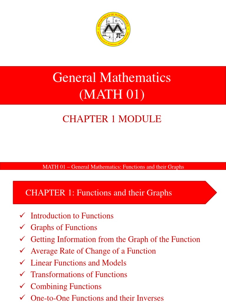 MATH 01 Lesson 1 Functions and Their Graphs | PDF | Function ...