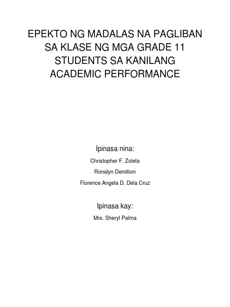 Research in Filipino | PDF