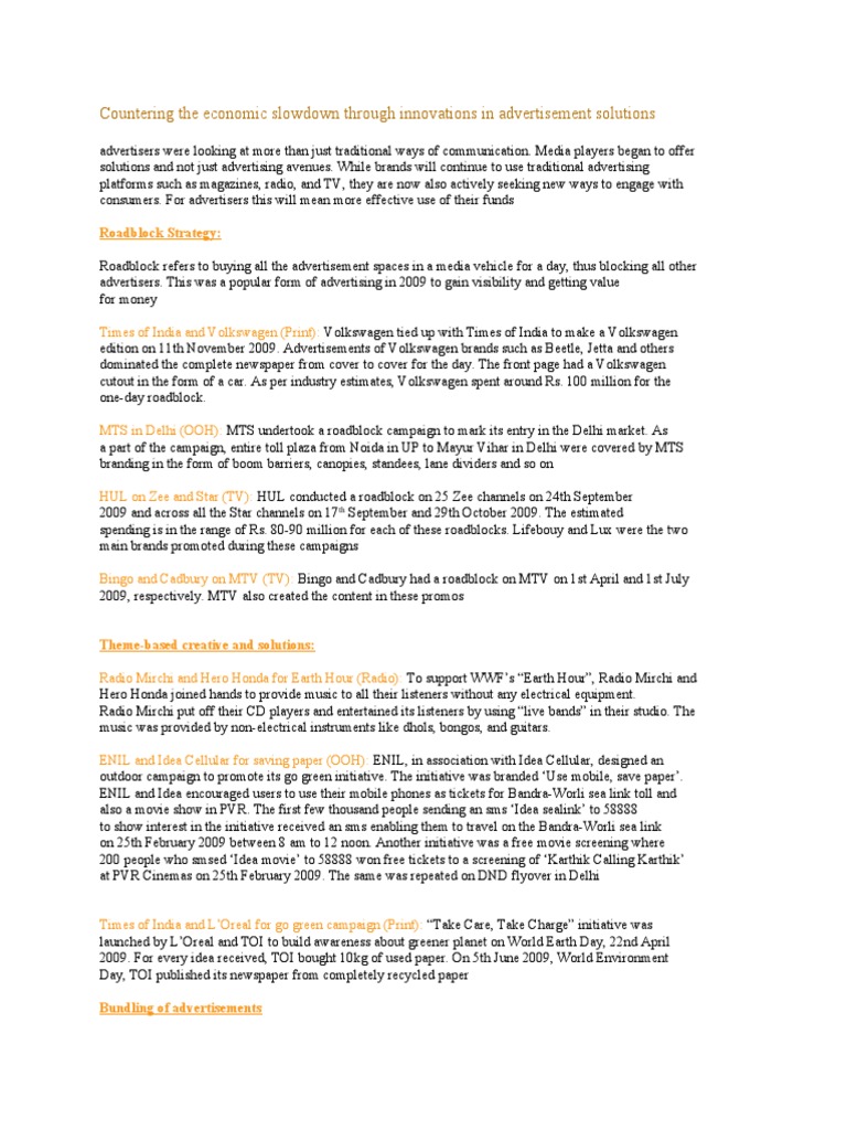 PWC Report Highlights | Download Free PDF | Advertising | Brand