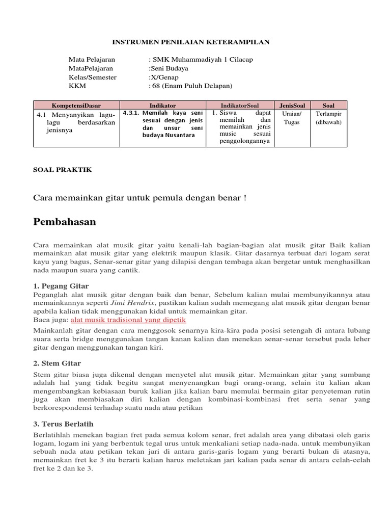 05 Penilaian Keterampilan | PDF