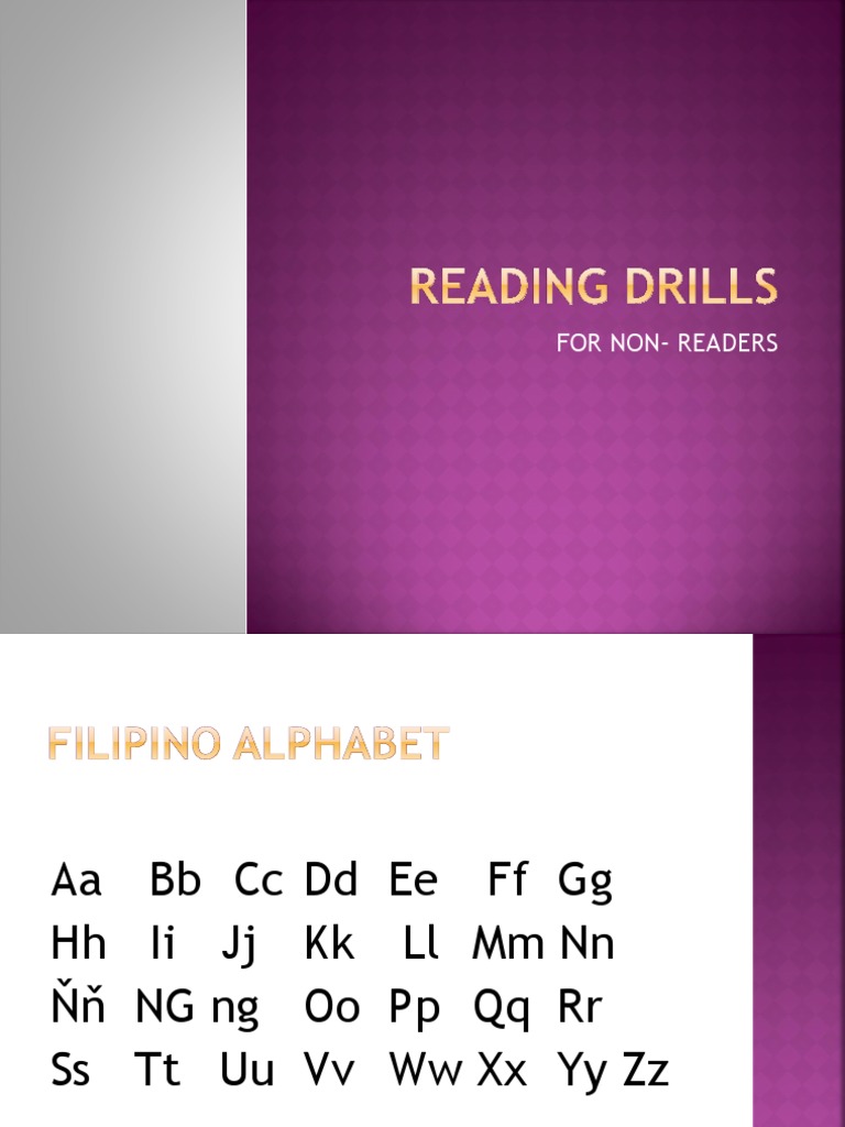 Reading Drills For Non Readers | PDF