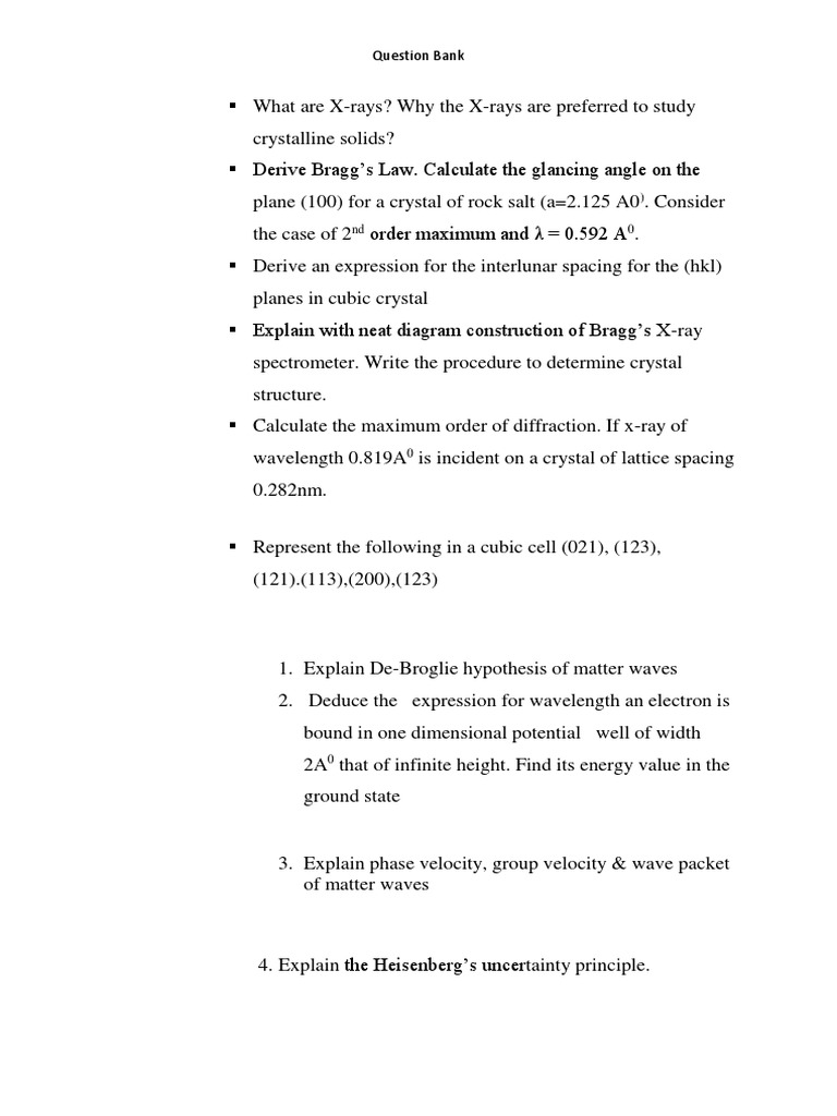 Phy QB | PDF | Wavelength | Waves