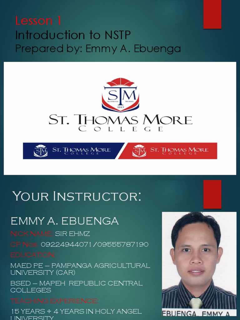 Introduction To NSTP: Lesson 1 | PDF