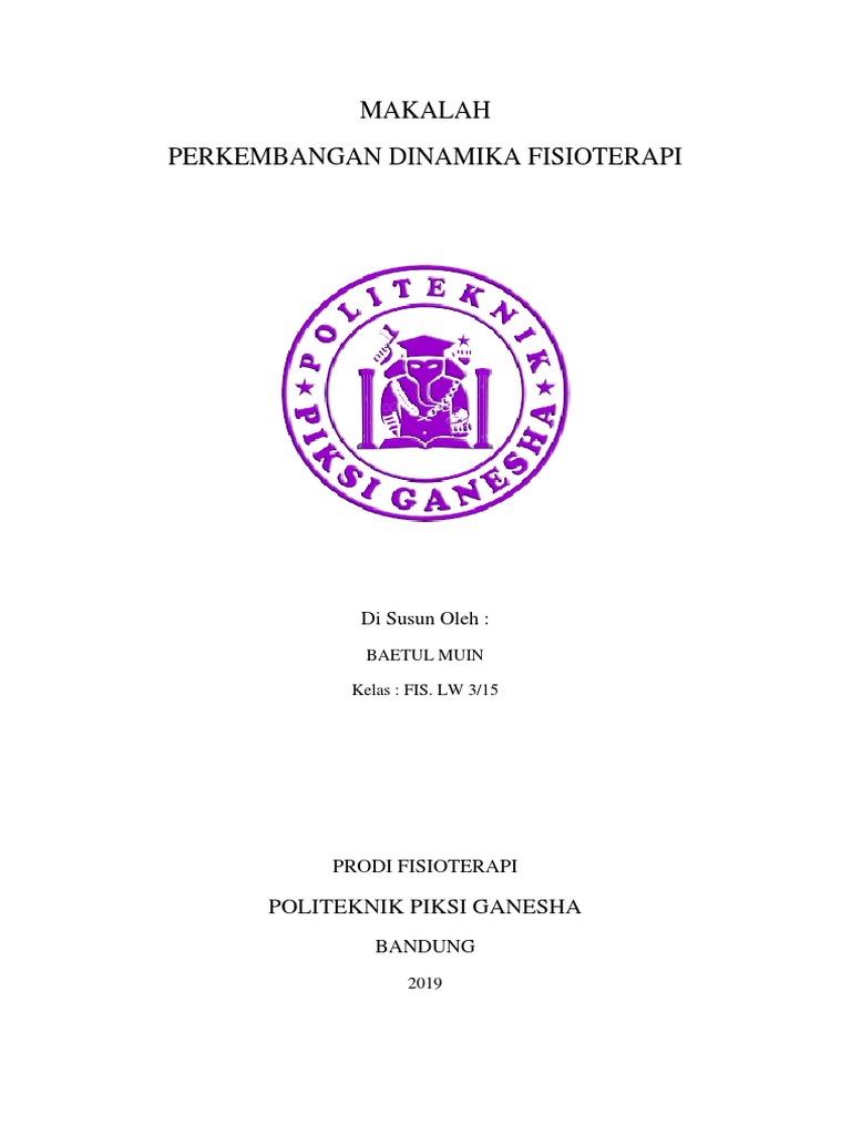Makalah Perkembangan Dinamika Fisioterapi | PDF | Pengembangan Diri
