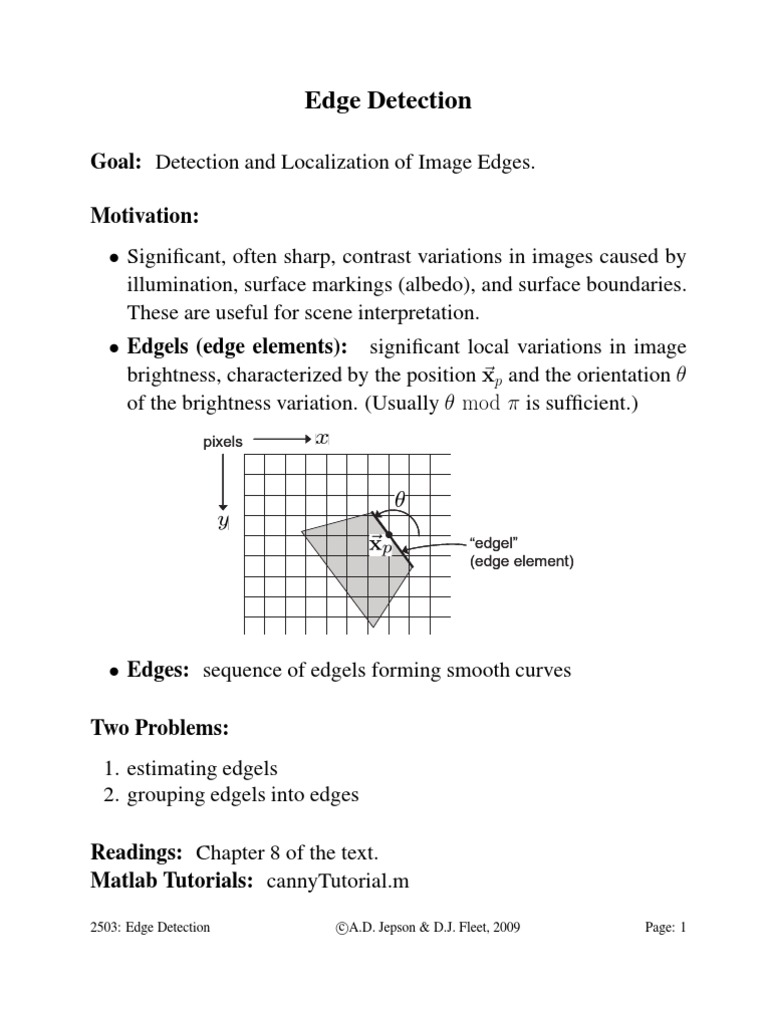 Edge Detection | PDF | Algorithms | Applied Mathematics