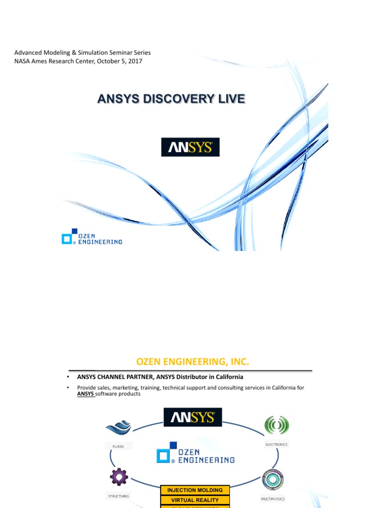 Ansys Discovery Live: Advanced Modeling & Simulation Seminar Series ...