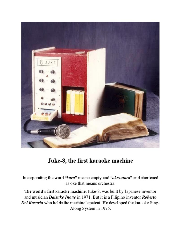 Roberto Del Rosario: Karaoke Inventor | PDF