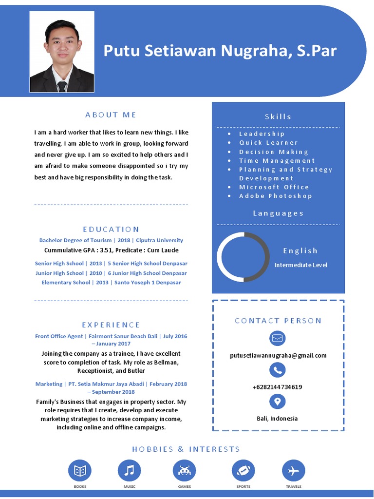 CV Putu Setiawan Nugraha | PDF