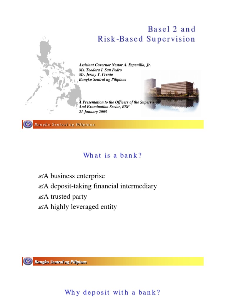 Basel 2 and Risk - Based Supervision | PDF | Basel Ii | Banks