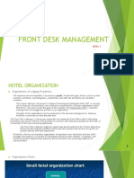 Front Office Department Organization Chart | PDF