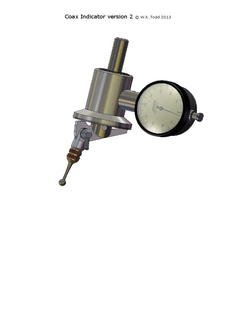 Coax Indicator Version 2 | PDF | Bearing (Mechanical) | Washer (Hardware)