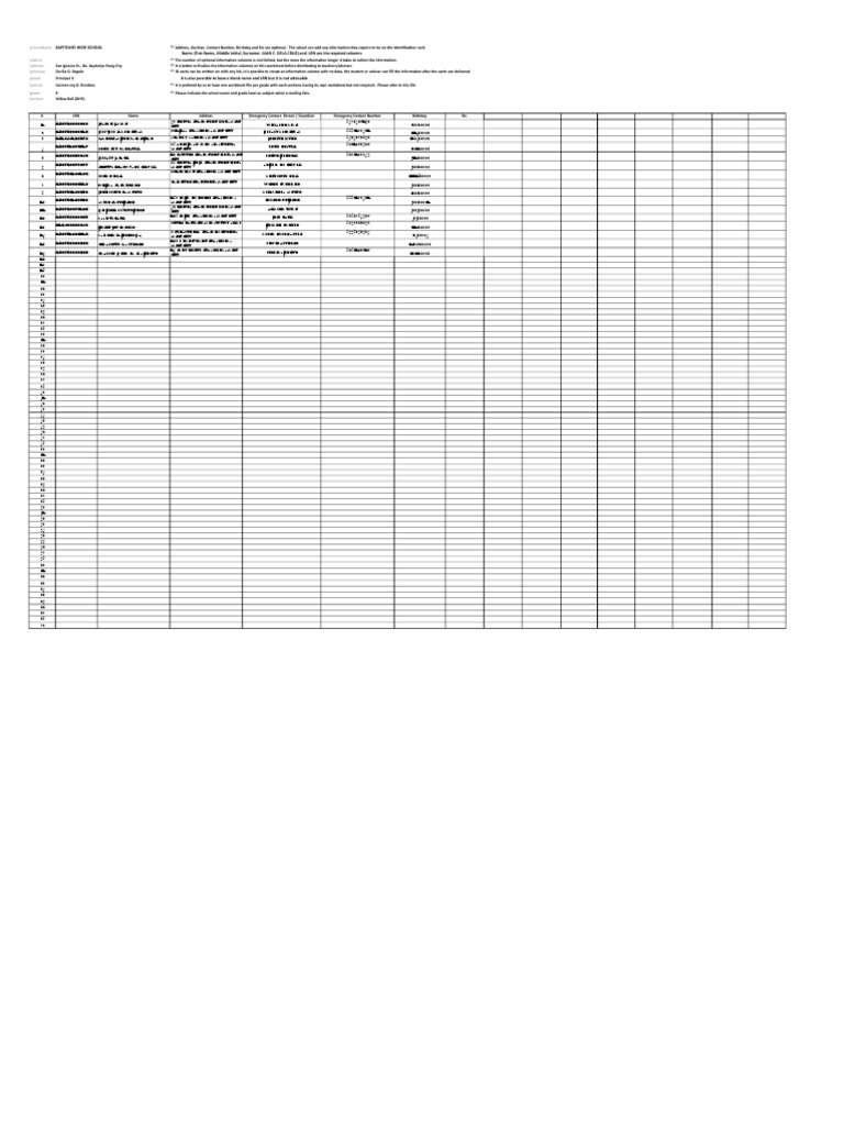 Student ID Template Guidelines | PDF | Identity Document | Government ...