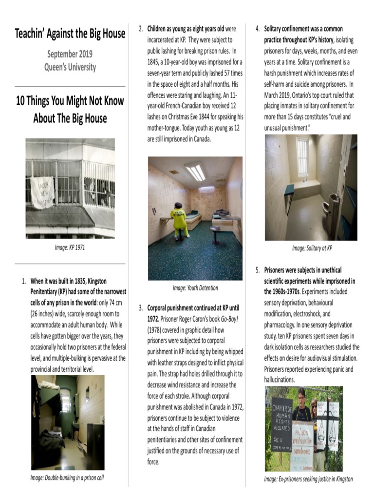10 Things You Might Not Know About The Big House | PDF | Solitary ...