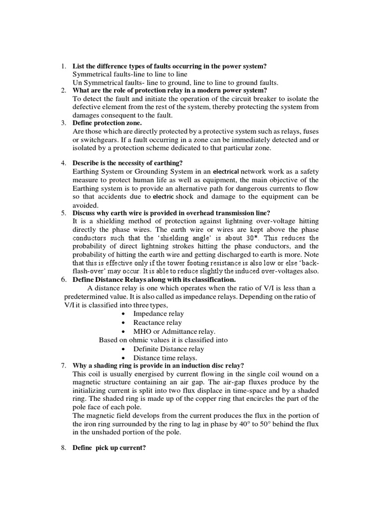Why A Shading Ring Is Provide in An Induction Disc Relay? | PDF | Relay ...