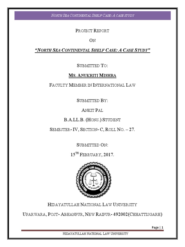 North Sea Continental Shelf Case | PDF | Territorial Waters | Treaty