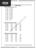 CLASS 3 Mathematics | PDF | Multiple Choice | Numbers